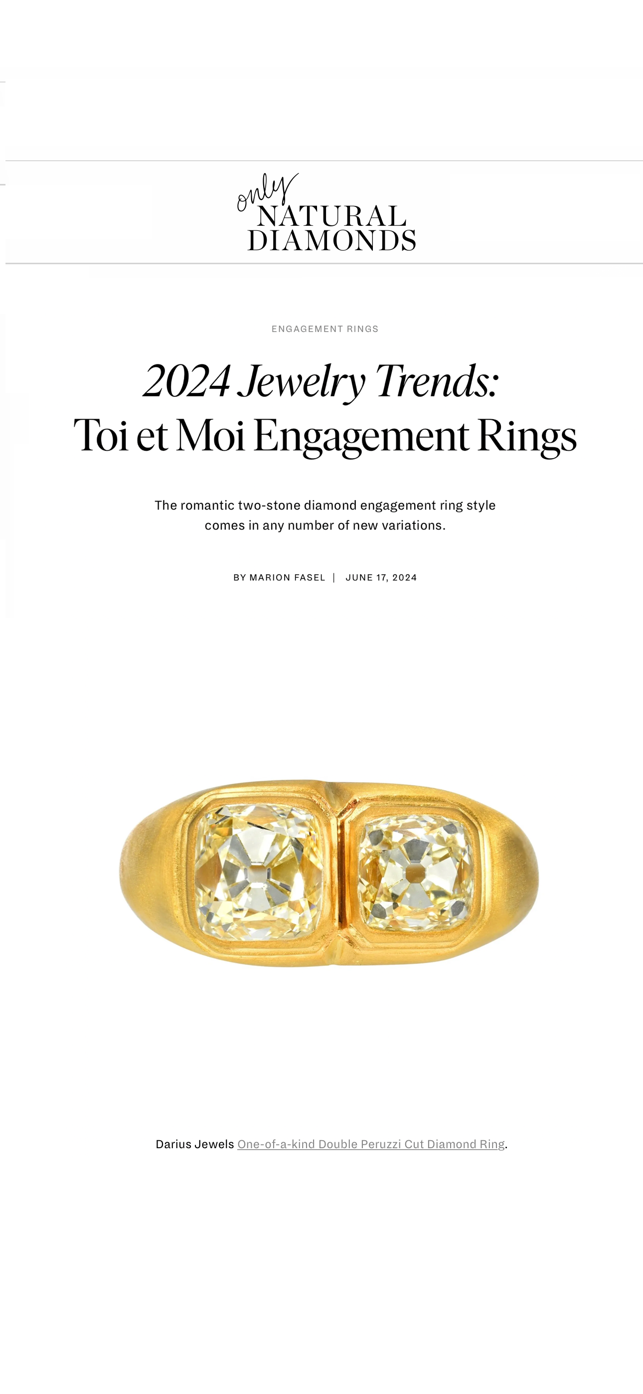 ONLY NATURAL DIAMONDS - JUNE 2024 – DARIUS