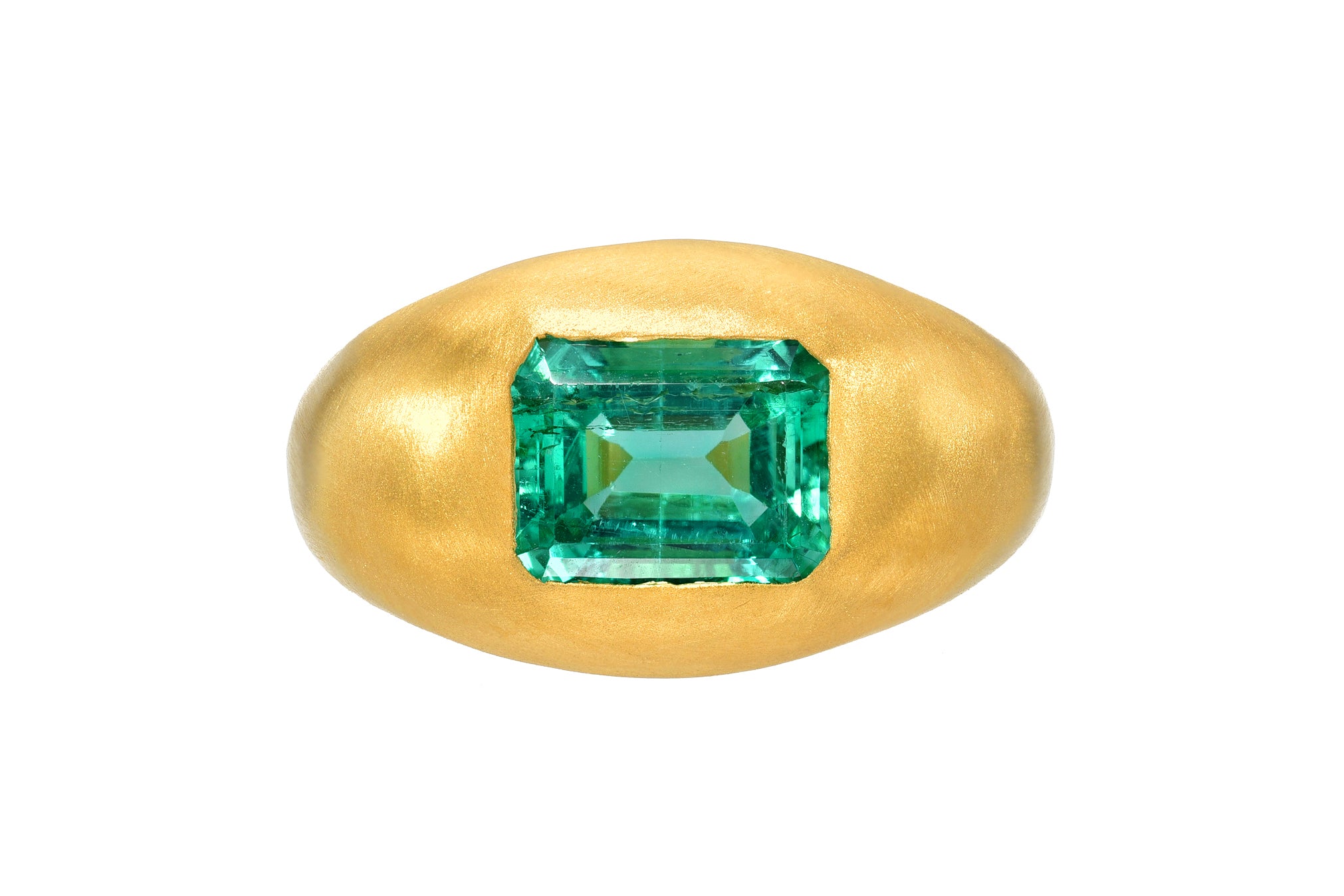 MINT EMERALD GEM SIGNET RING – DARIUS