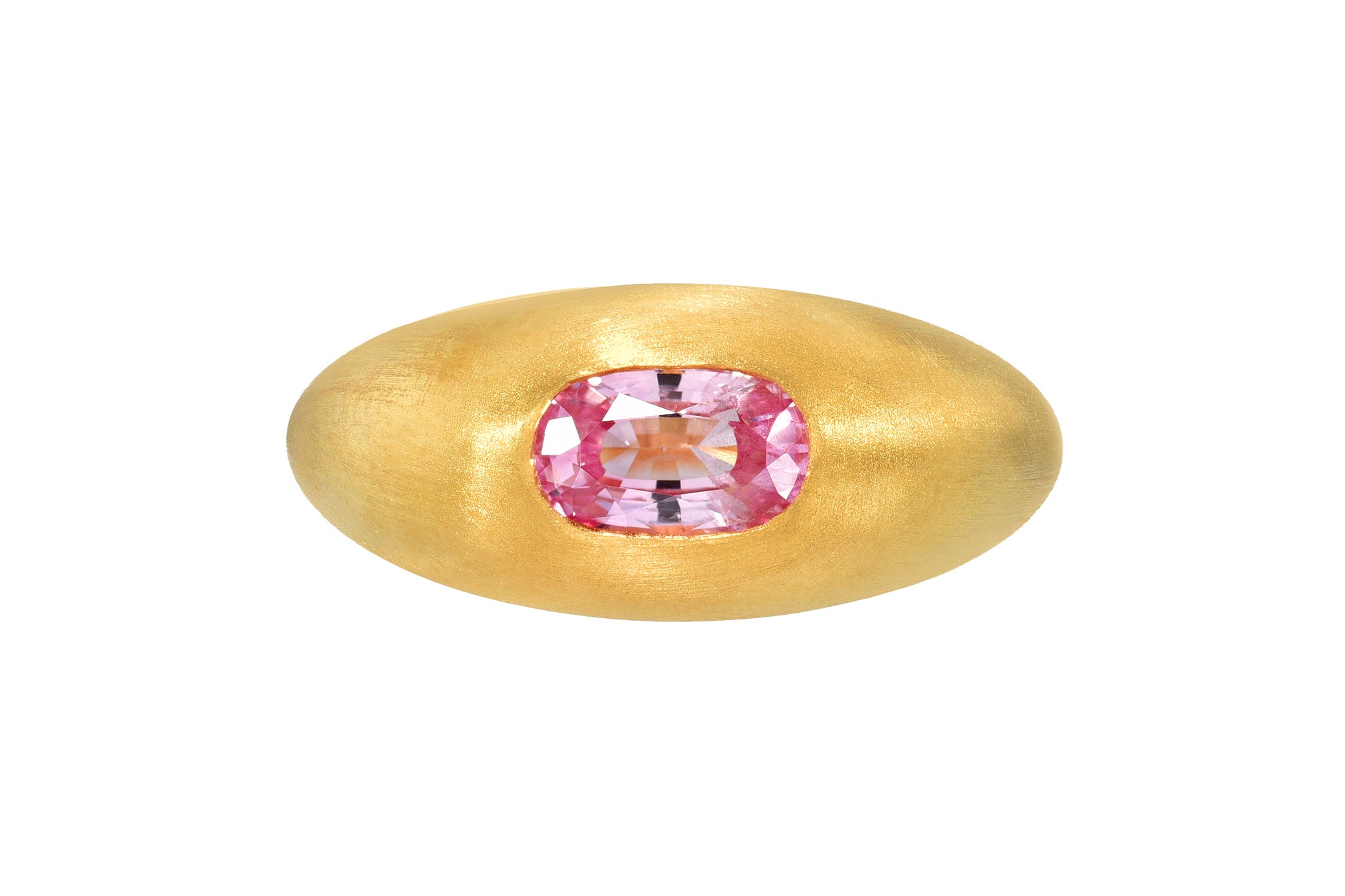 PINK SAPPHIRE GEM SIGNET RING – DARIUS
