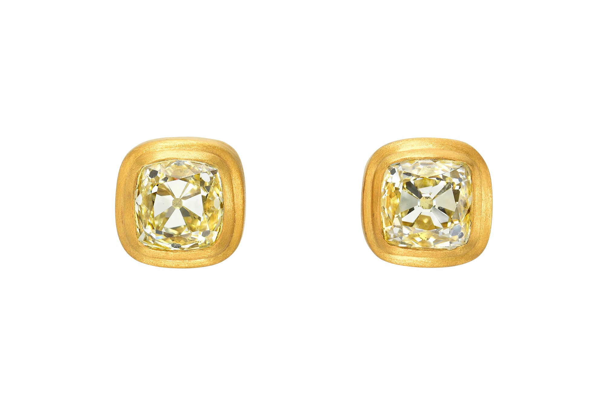 ONE OF A KIND PERUZZI CUT DIAMOND ZIGGURAT STUDS – DARIUS