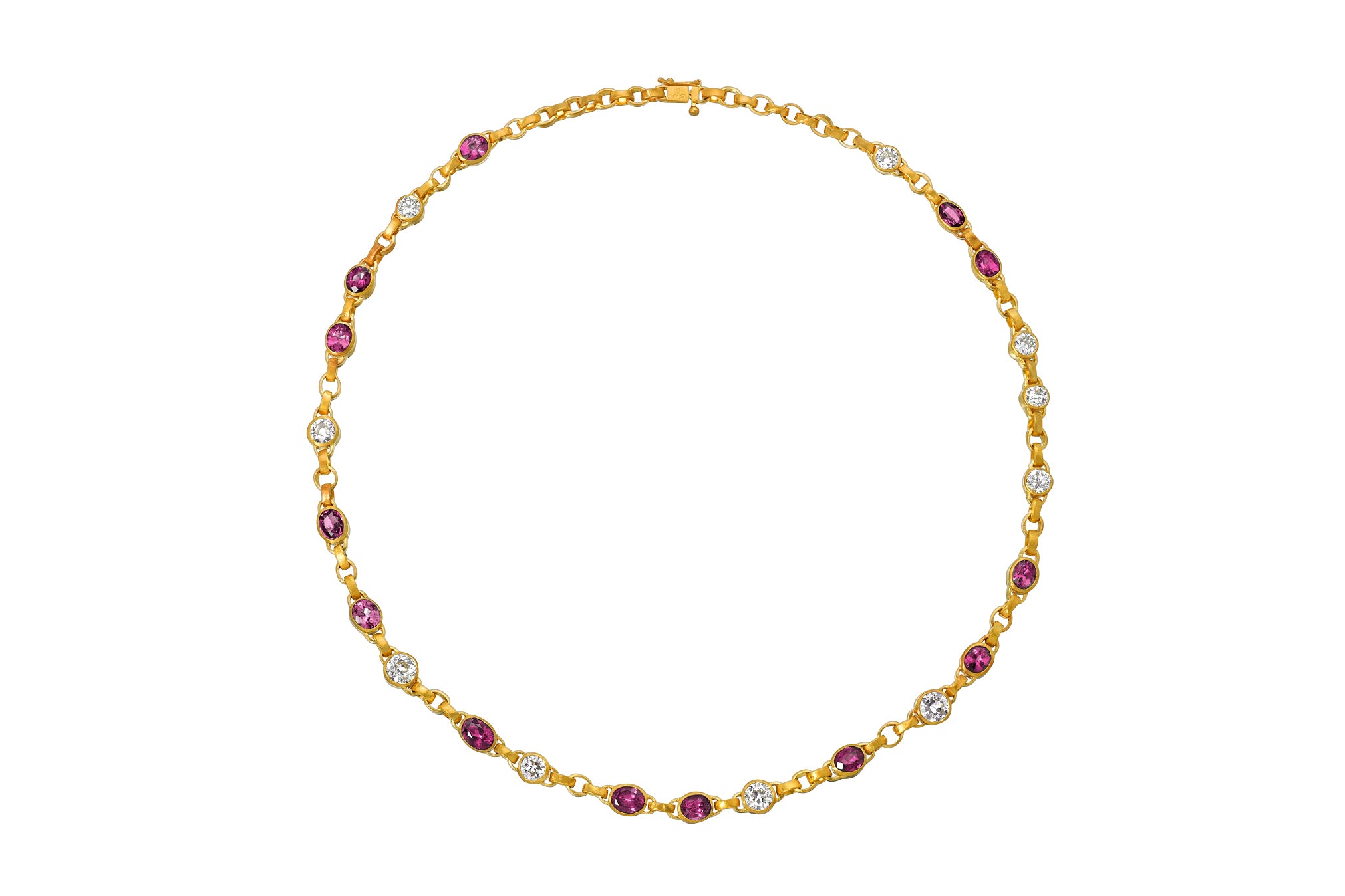 PINK SAPPHIRE & DIAMOND SIGNATURE CHAIN – DARIUS